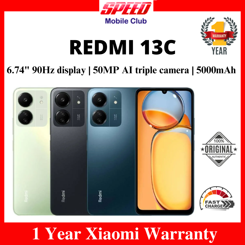 Xiaomi Redmi 13C 4G (6/128GB) (8/256GB) | 50MP Main Camera | Brand New ...