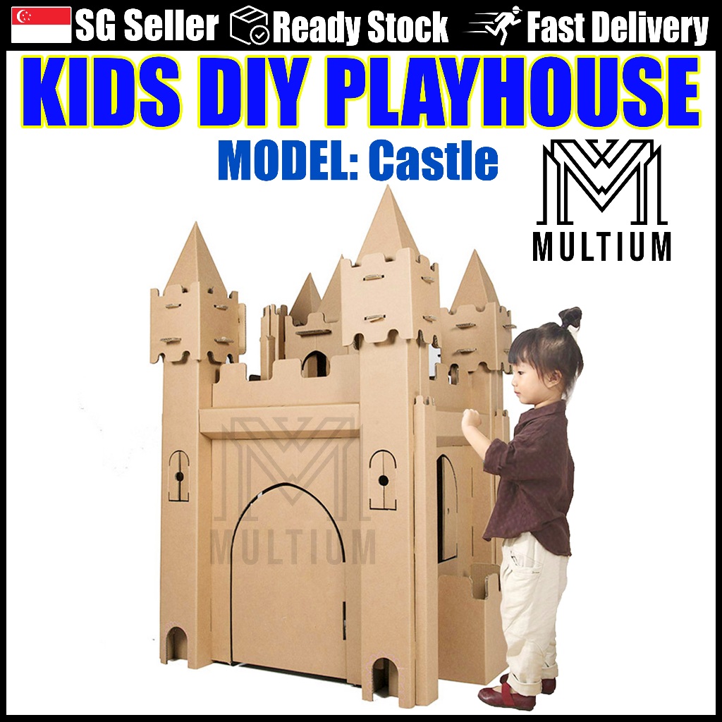 Giant Castle 3D DIY Cardboard Toy House For Kids Fun DIY Craft For Kids ...