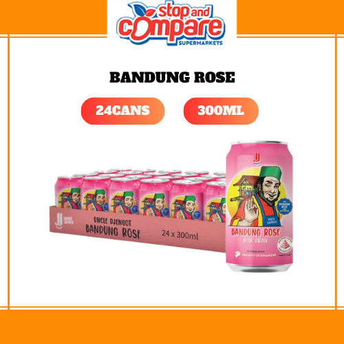 Jia Jia Bandung Rose Milk Drink (24 X 300ml) | Shopee Singapore