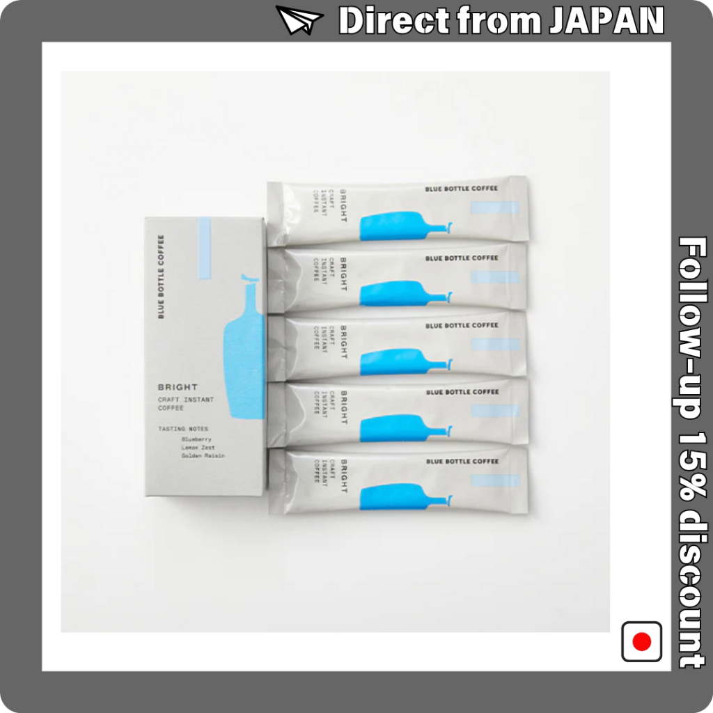 BLUE BOTTLE COFFEE Bright Craft Instant Coffee 5-bottle set 【Direct ...