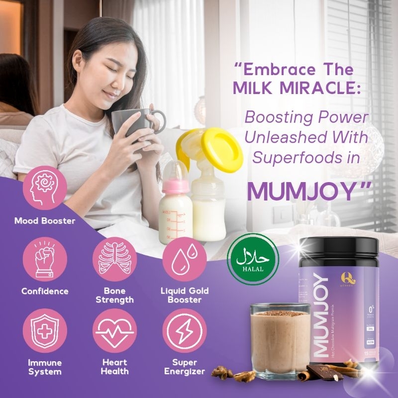 MUMJOY Milk Booster - Whole Foods Drink for Lactation, Pregnancy ...