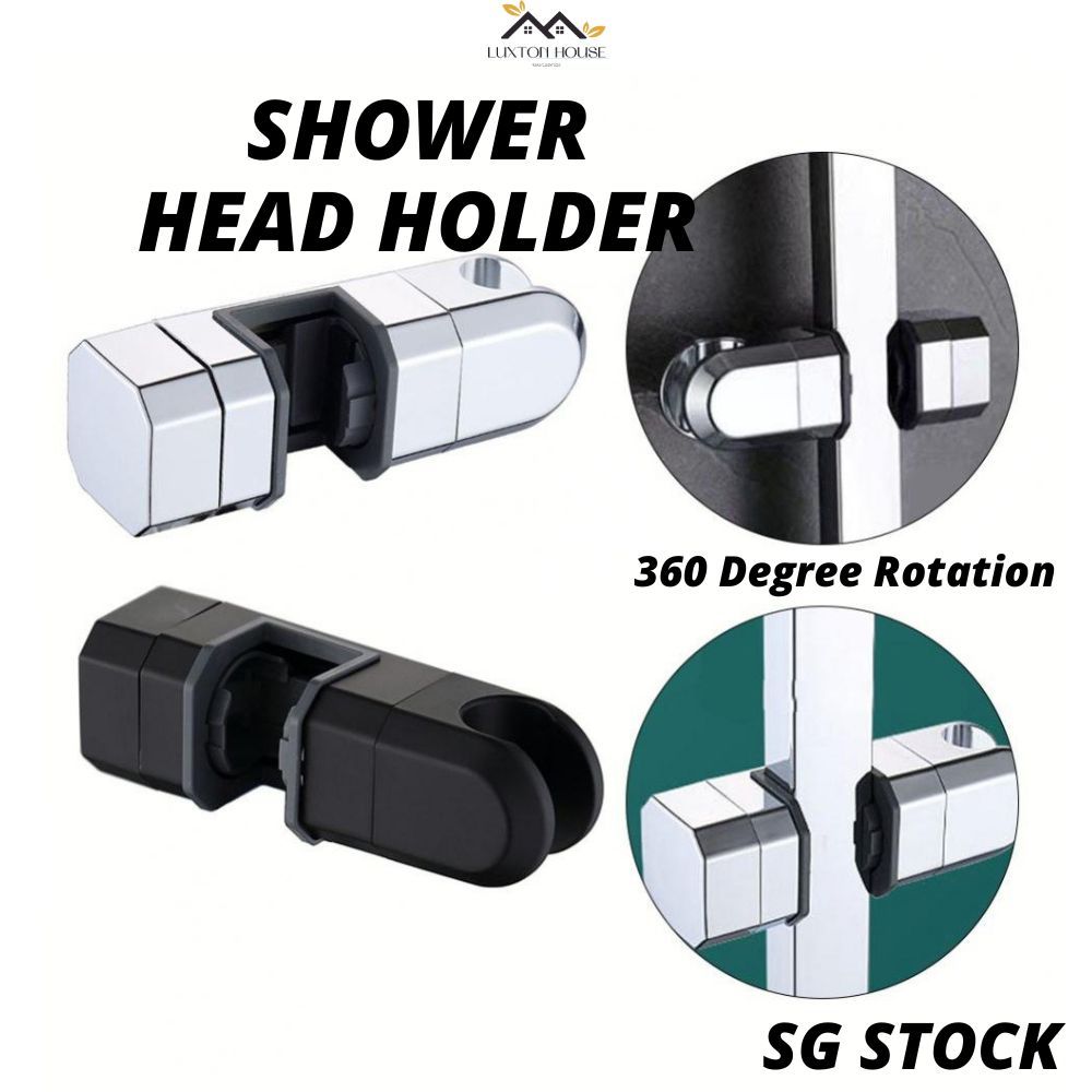 {SG} 360° Shower Head Holder Shower Holder Adjustable Shower Stand Rail ...