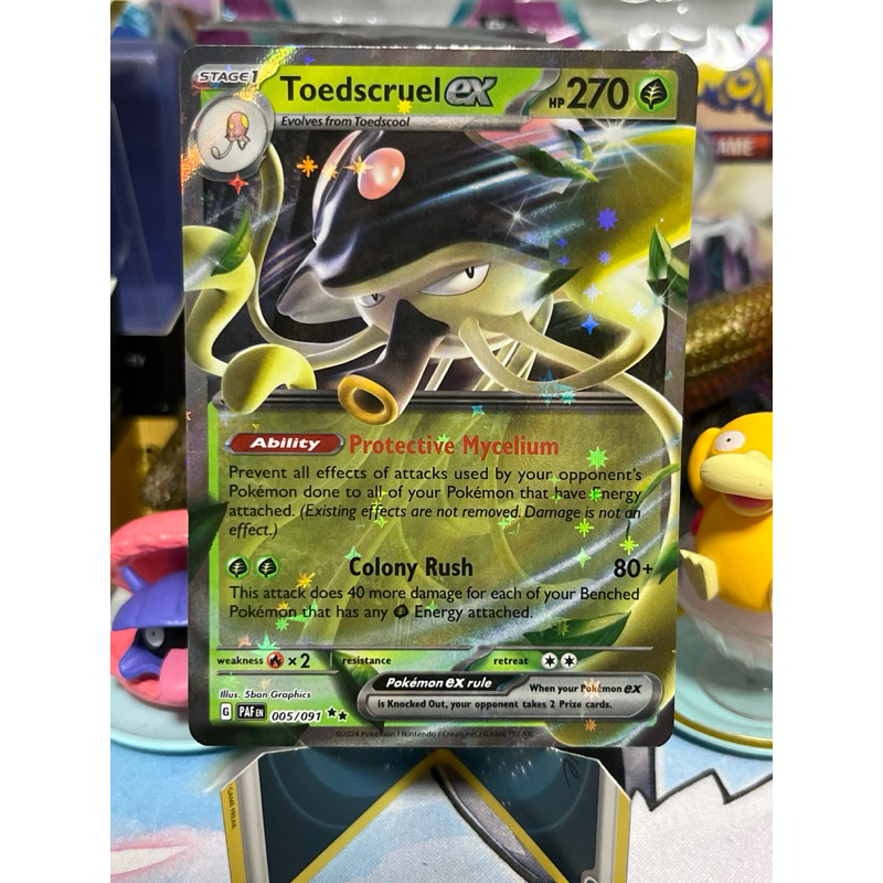 Toedscruel Ex 005/091 Paldean Fates Pokemon Card | Shopee Singapore