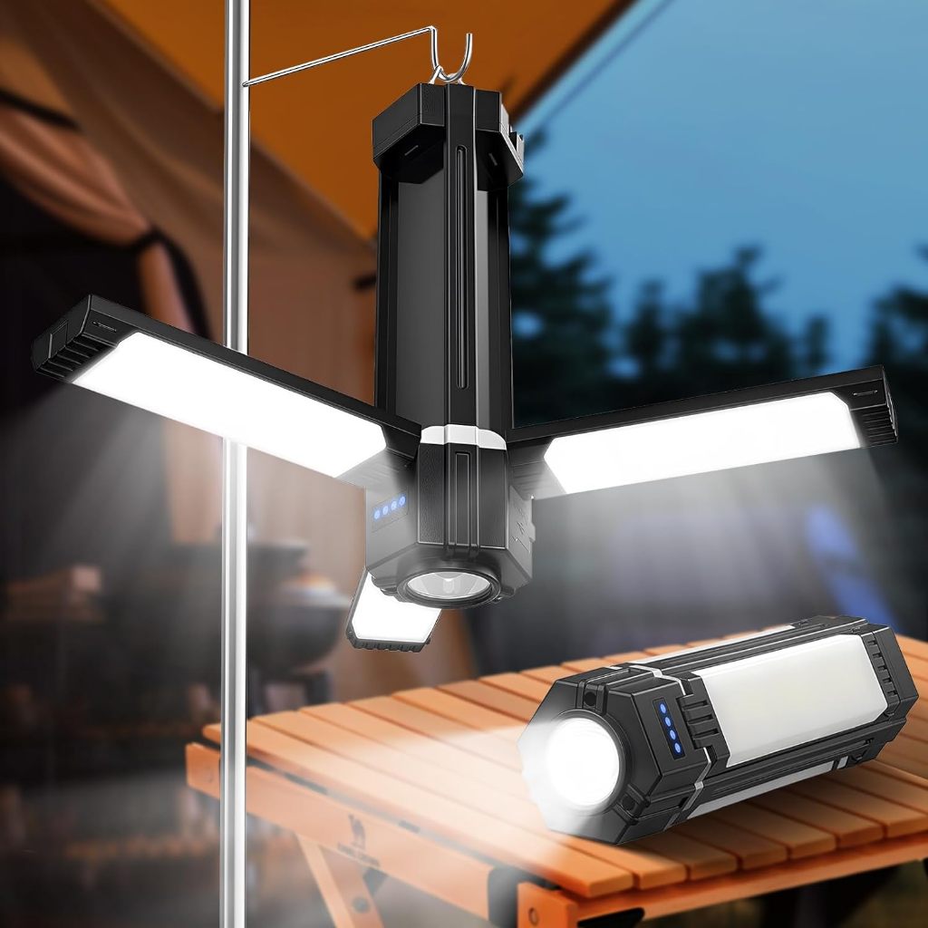 [2024 New Design] VORAGA, LED Lantern, Flashlight, 12000mAh, Large ...