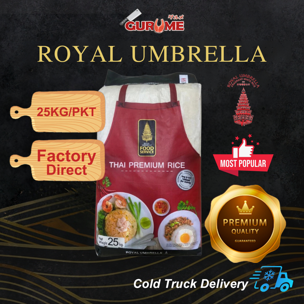 [GURUMESG] Royal Umbrella Premium Fragrant Rice 25Kg | 泰国皇族安培娜香米 ...