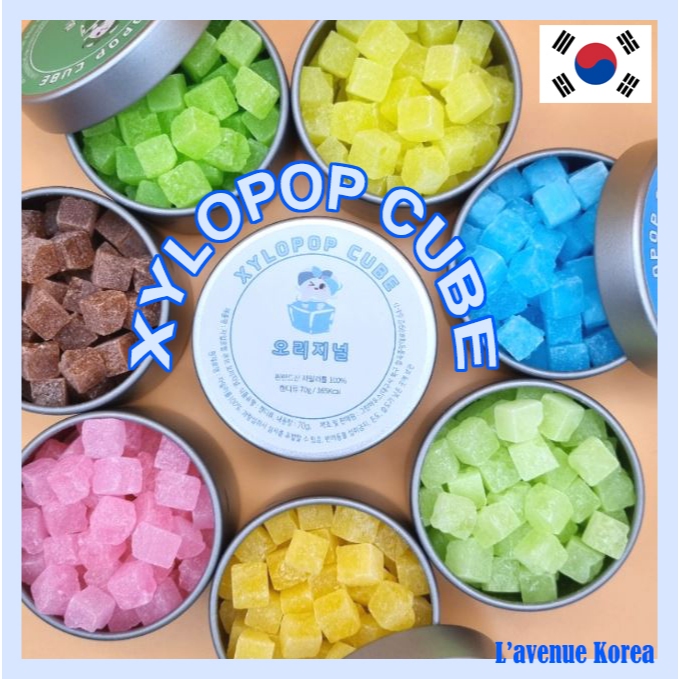 [XYLOPOP CUBE] Xylitol Candy 100% 70g , 8 Flavors, Suger-Free, Vegan ...