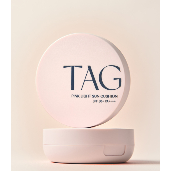 KOREA DAISO, K-DAISO Tag Pink Light Sun Cushion 15g, SPF50+/PA ...