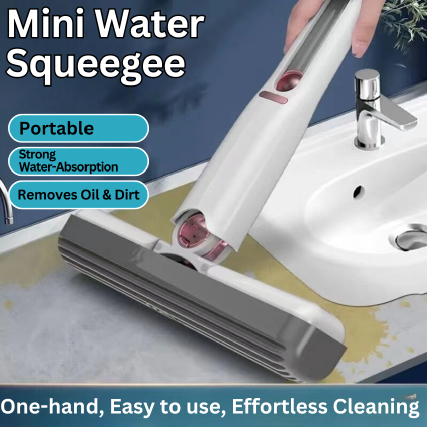 Mini table Squeegee mop || One Hand Sponge Mop || Portable Mini Table ...