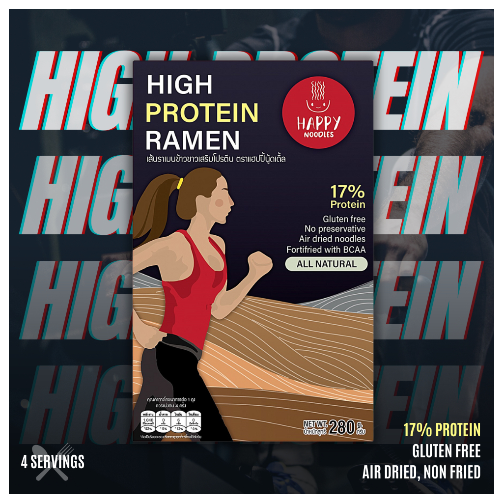 Happy Noodles High Protein Ramen 280g - All Natural, Gluten Free ...
