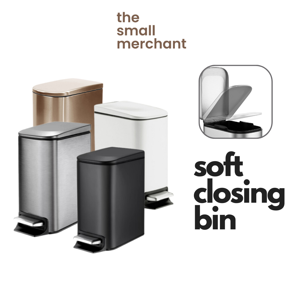 TSM 6L 10LStainless Steel Soft Closing Trash Can with Foot Pedal | Dent ...