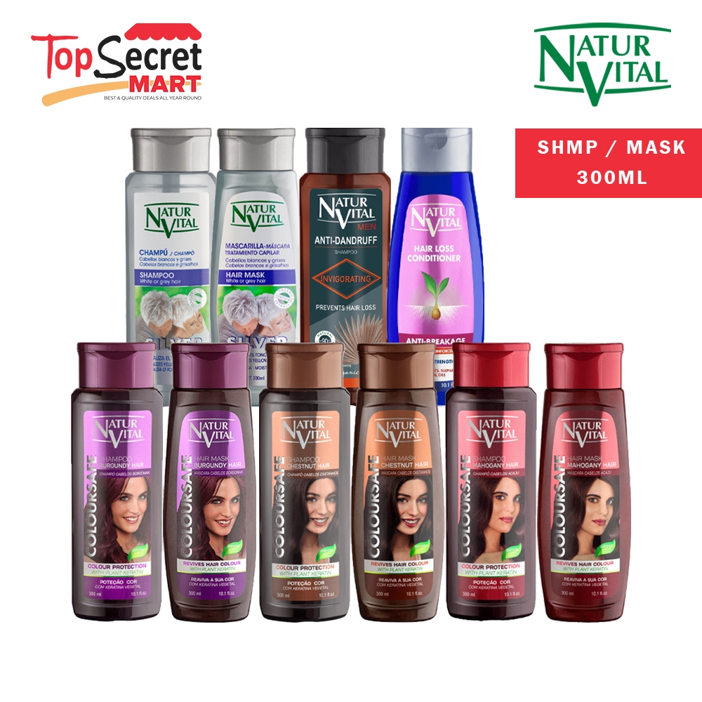 Natur Vital Shampoo / Mask / Conditioner 300ml - ColourSafe / Silver ...