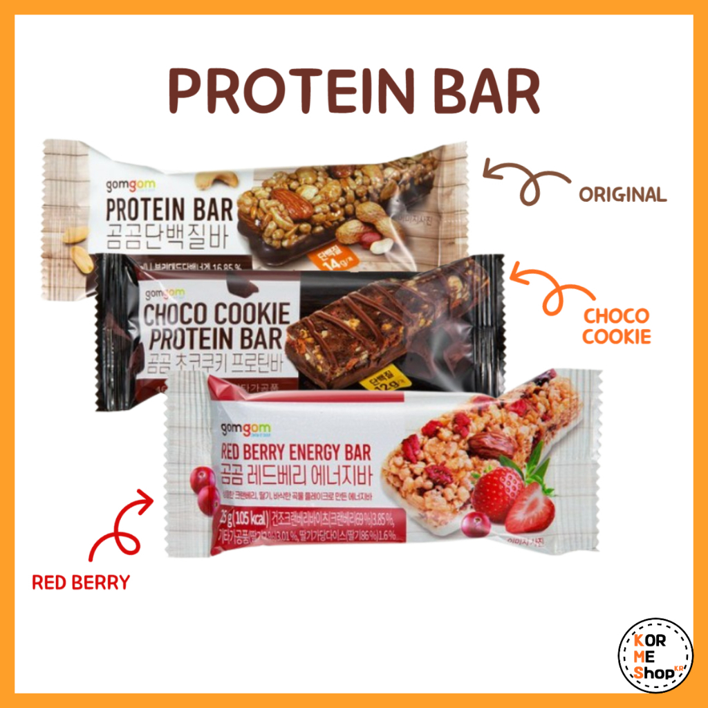 really Protein Bar 3types Healthy Snacks | Original, Choco cookie, Red berry | Shopee Singapore