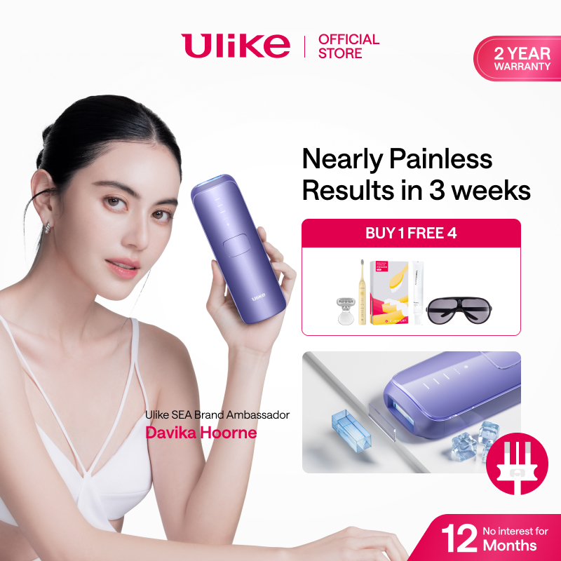 Ulike Sapphire AIR-3 IPL Laser Hair Removal Device Ice cool Nearly Painless Heavy Hair Face ...