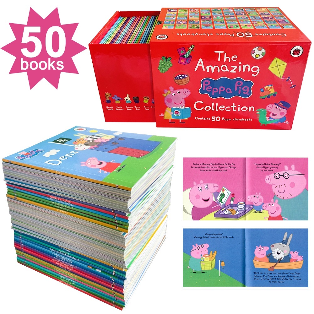The Amazing Peppa Pig Collection Box English Picture Book for Kids Baby ...