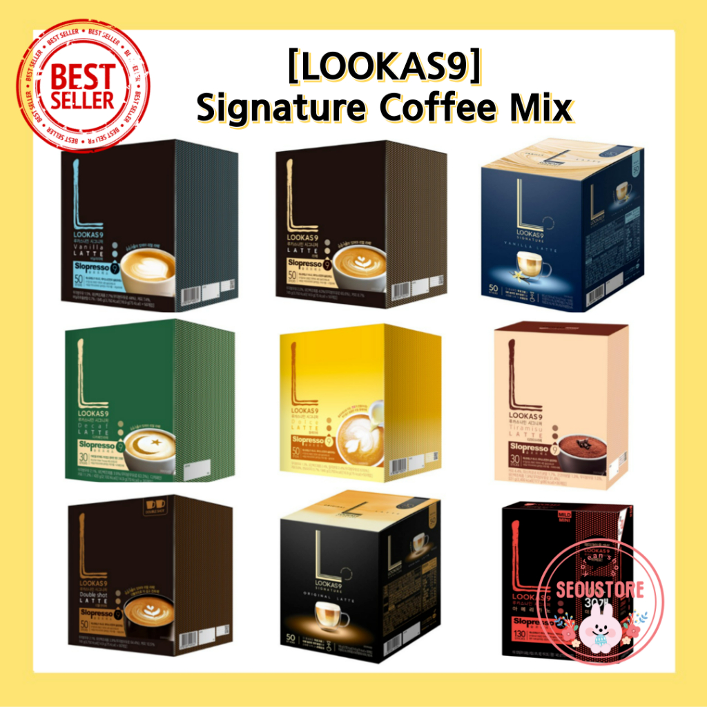 [LOOKAS9] Signature Coffee Mix Signature Latte/Americano Mild/Double ...
