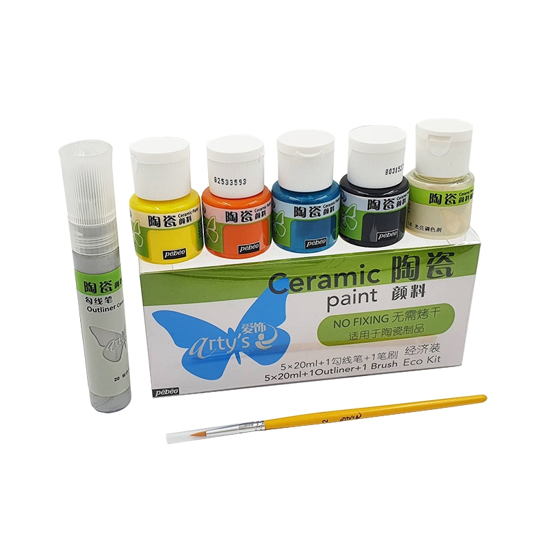 🇸🇬🚚 Pebeo Ceramic Paint Set (20ml x 5 colours) | DIY Art Craft | Tile ...