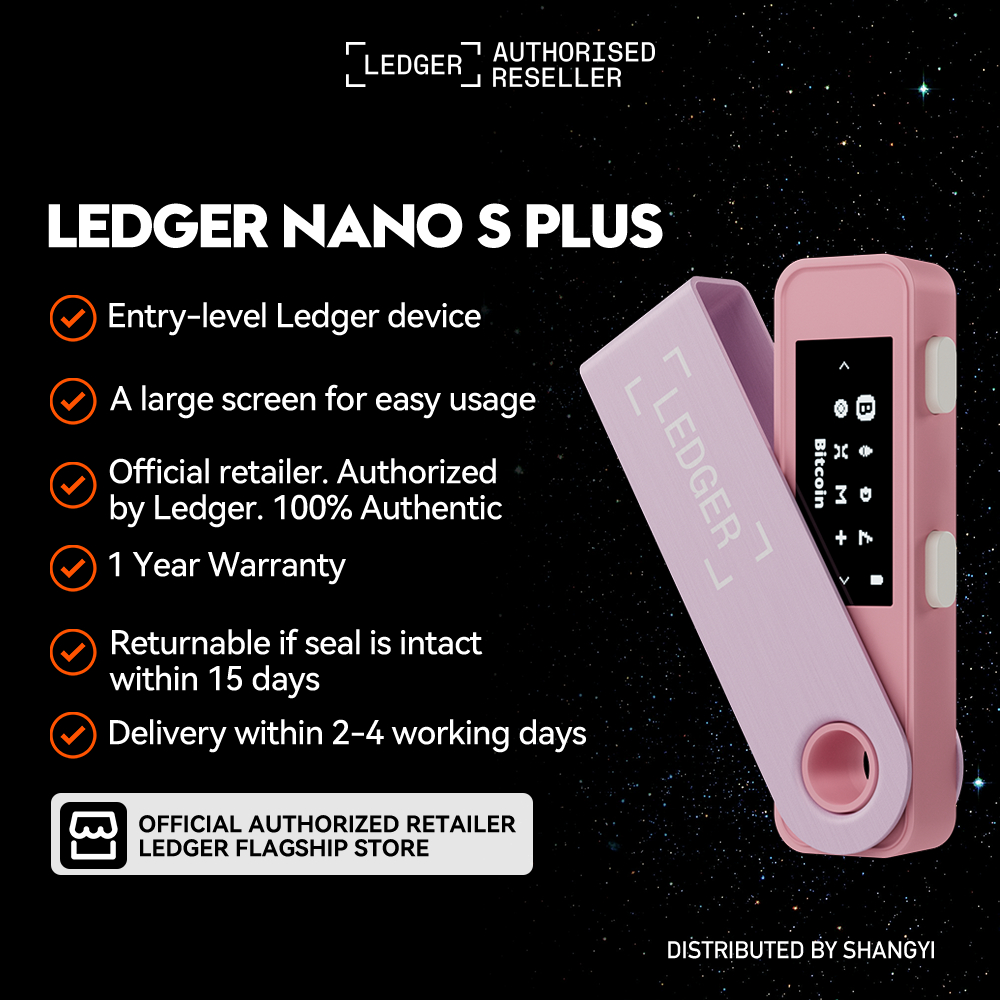 [Official Authorized Retailer]Ledger Nano S Plus Crypto Hardware Cold ...