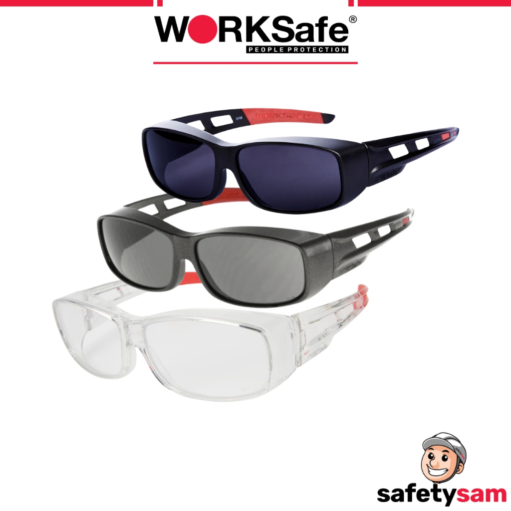 WORKSafe 3032 AIRSPEX Safety Eyewear, Anti-Slip Skull-Grip Temples ...