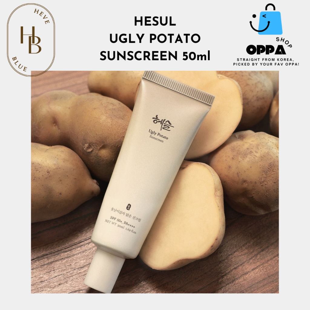 HESUL Ugly Potato Sunscreen SPF50+ PA++++ 50ml | Shopee Singapore