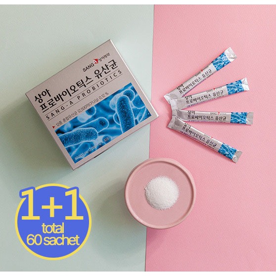 SANG-A PROBIOTICS 2gx30sachetsx2boxes total 60 sticks 12 Multi Strain ...