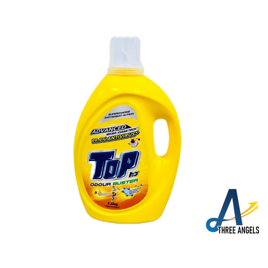 TOP Liquid Detergent - Odour Buster (Yellow) 3.6kg | Shopee Singapore