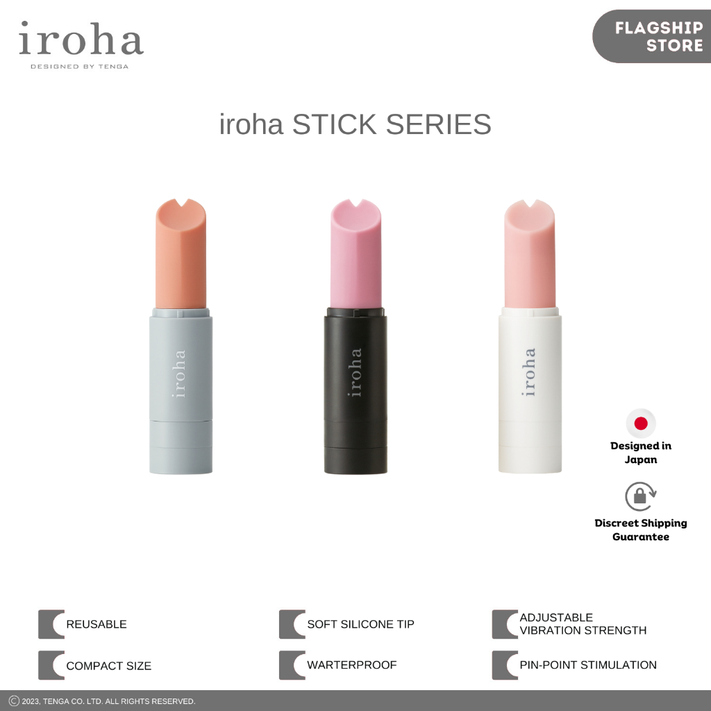 IROHA - Stick Lipstick Vibrator Pocket-Friendly Masturbator for Women ...