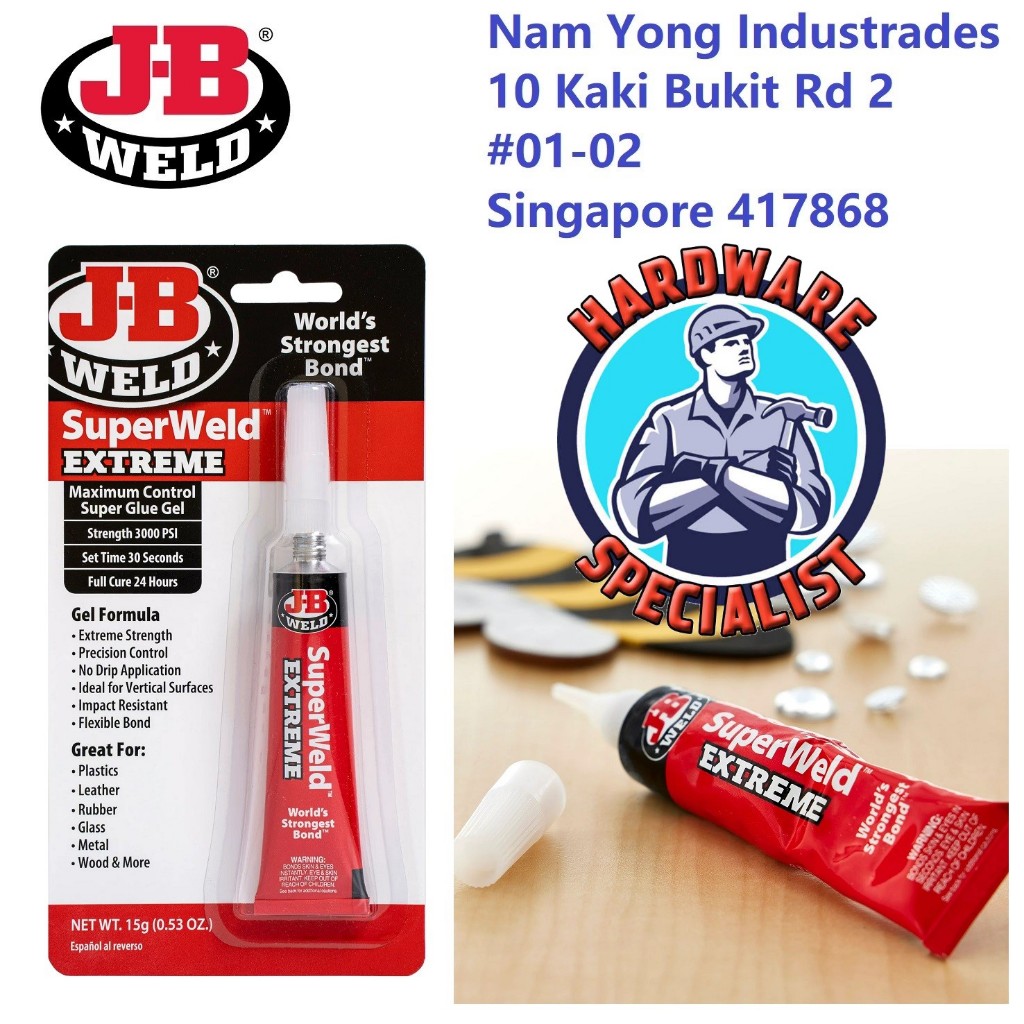 JB WELD SUPERWELD EXTREME INSTANT ADHESIVE - 15 G | Shopee Singapore