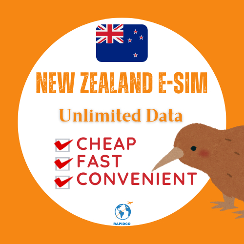 Cheap New Zealand eSIM Unlimited data 4G High speed 1~30 days SIM Card ...