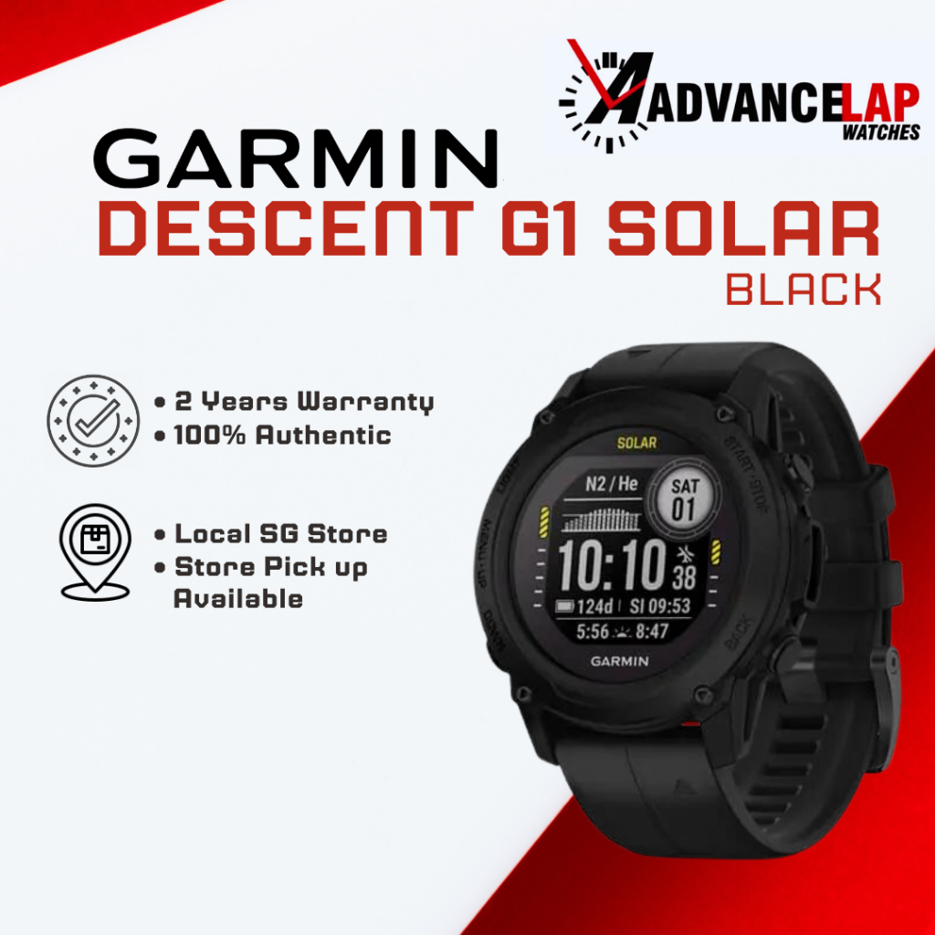 Garmin Descent G1 Solar Black | Shopee Singapore