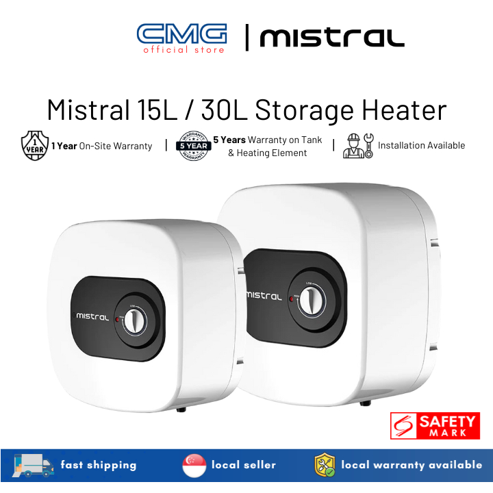 [Installation Available] Mistral 15L/30L Electric Storage Water Heater ...