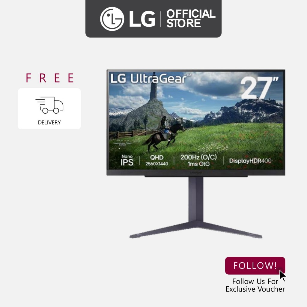 LG 27GS85Q 27" UltraGear™ QHD Nano IPS | HDR10 / DCI-P3 98% (Typ ...