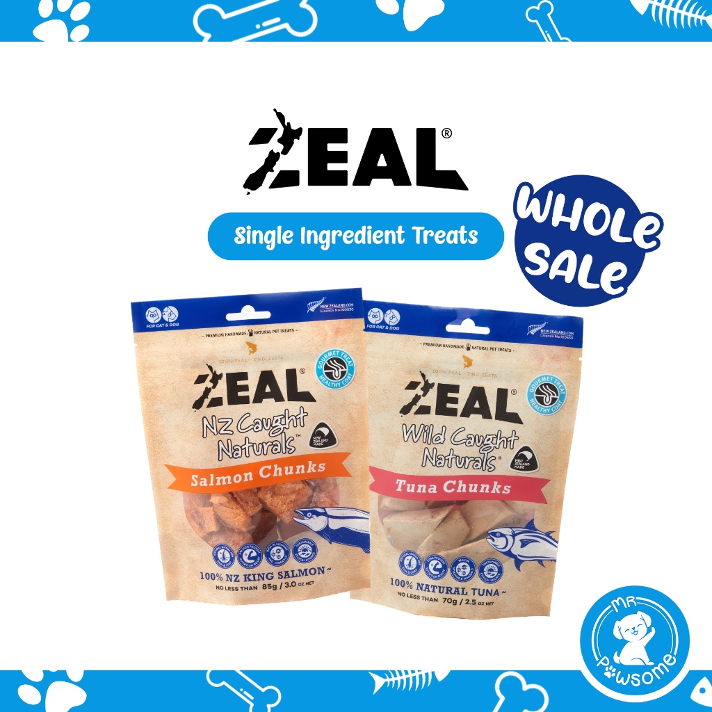 Zeal Single Ingredient Tuna & Salmon Cat & Dog Treats | Shopee Singapore