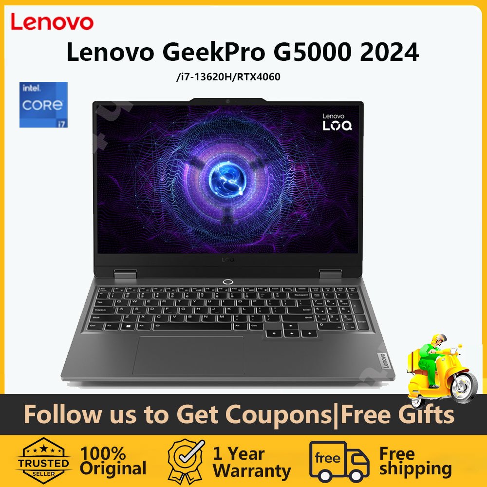 Lenovo GeekPro G5000 2024/Lenovo Gaming Laptop/Lenovo Laptop/i7-13620H/RTX4060/15.6" 144Hz ...