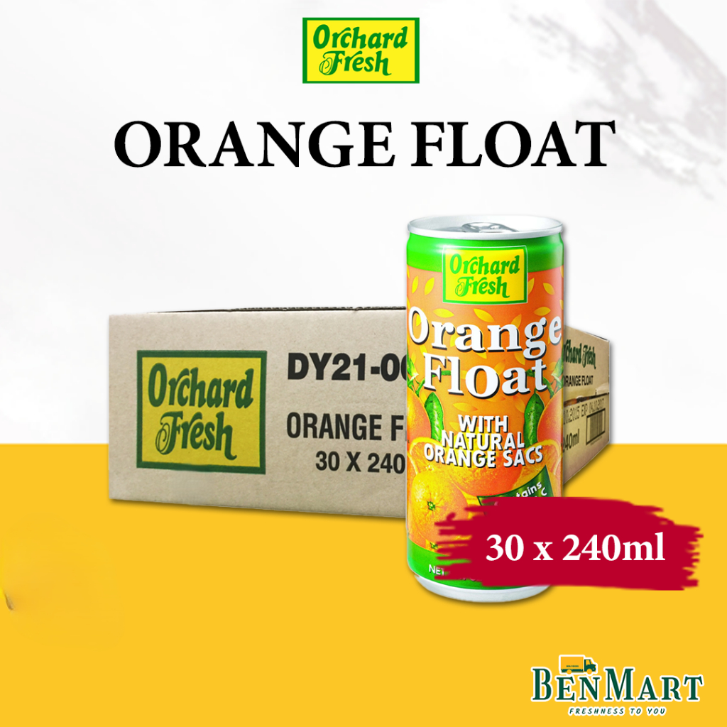 [BenMart Dry] Orchard Fresh 100% Pure Orange Float Juice/Drinks Carton ...