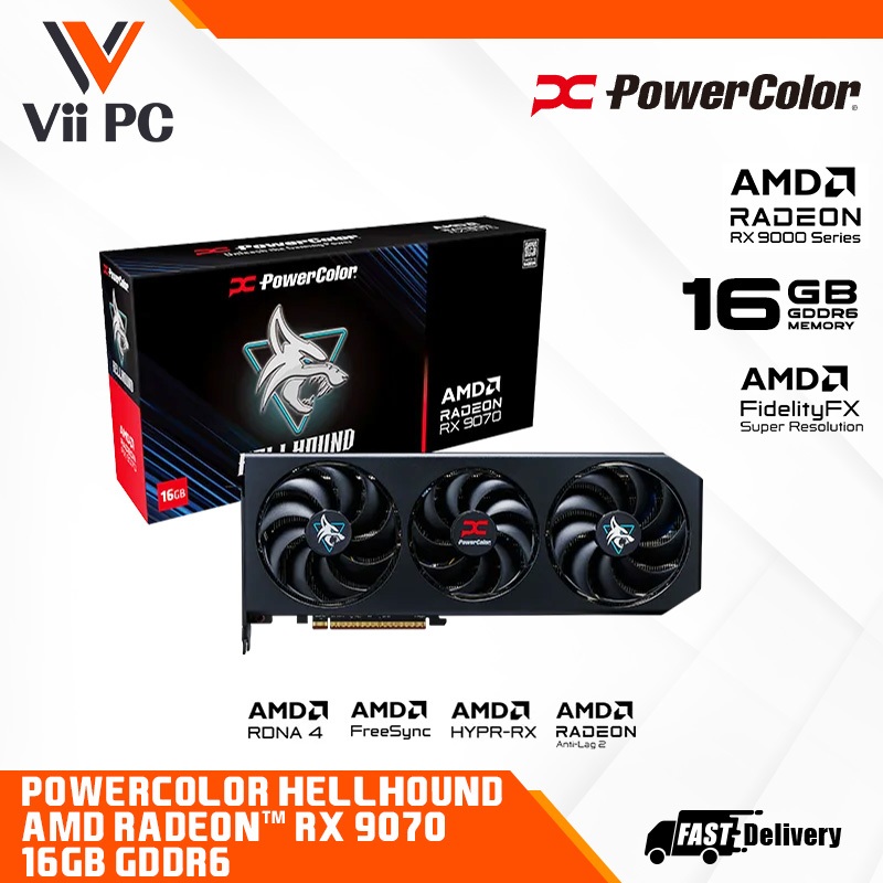 POWERCOLOR Hellhound AMD Radeon™ RX 9070 XT OR 9070 / RX9070 XT OR 9070 ...