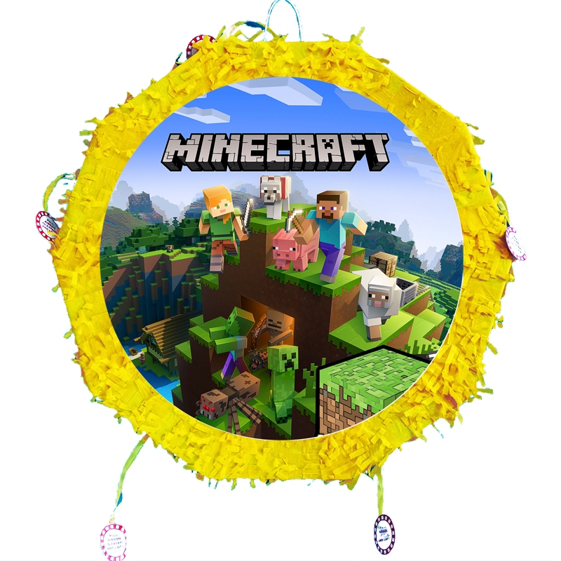 Minecraft Pinata (44cm x 7cm) (Comes With Pinata Stick) | Shopee Singapore