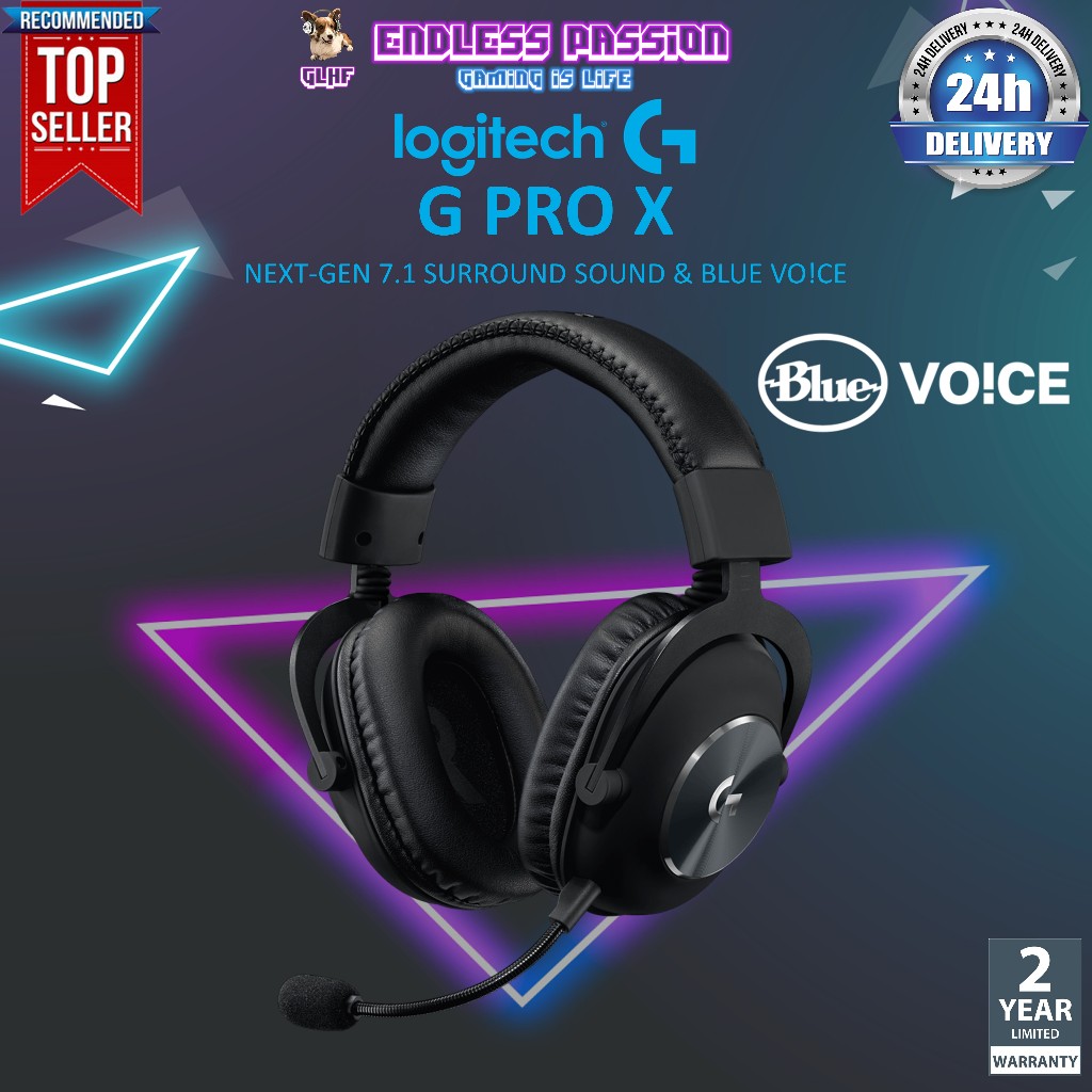 Logitech G Pro X Gaming Headset With Blue Vo!ce | Shopee Singapore