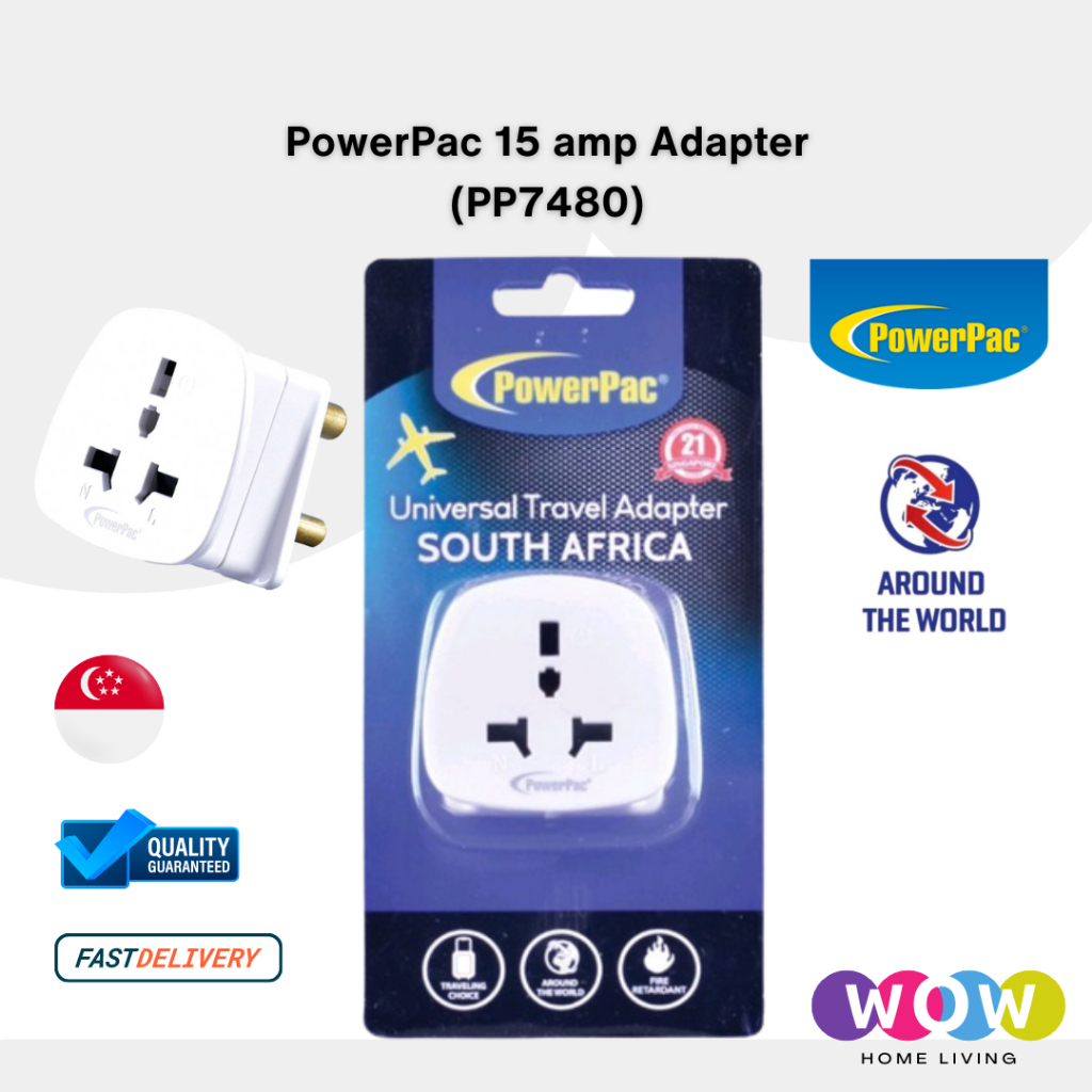 PowerPac 15 amp adapter (PP7480) | Shopee Singapore