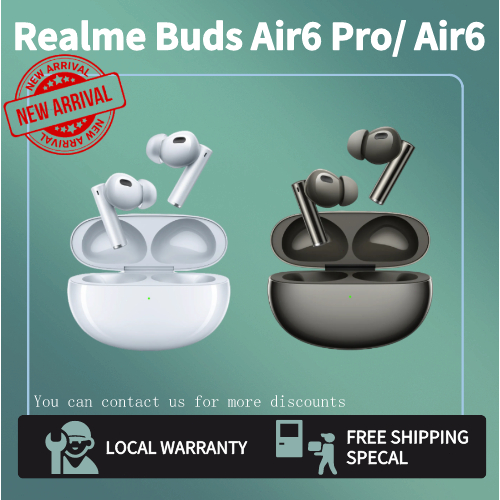 Realme Buds Air6 Pro/Buds Air6 TWS Earphones 50dB Active Noise ...