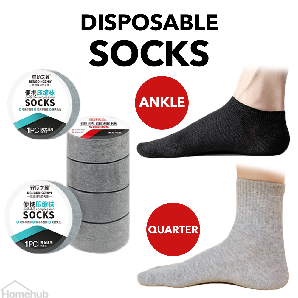 Homehub Disposable Socks for Travel Men Women Ladies Female Ankle ...