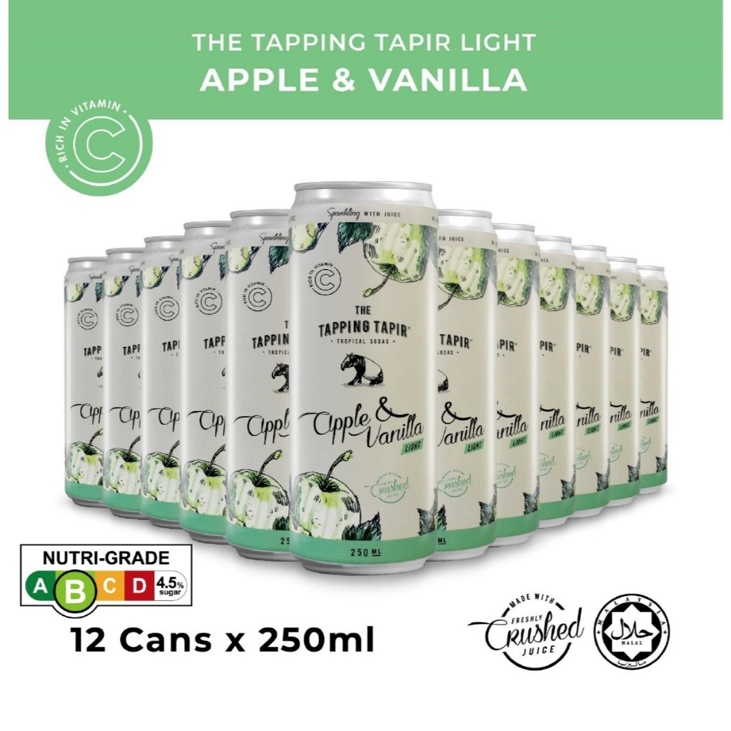 The Tapping Tapir Light Carbonated Soda Real Fruit Juice Drink Less ...
