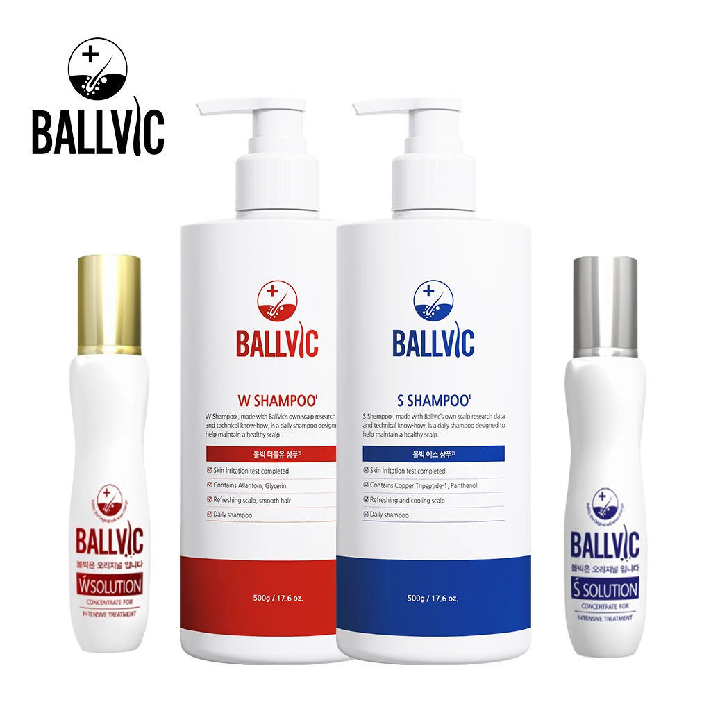[ BallVic ] S/W Shampoo 500g And S/W Solution 50g / Anti Hair Loss / Hair Loss Management/ Hair ...