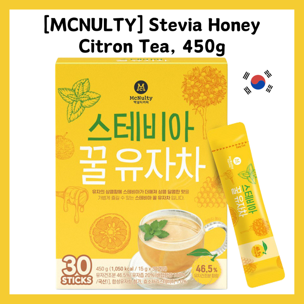 [MCNULTY] Stevia Honey Citron Tea, 450g (15g x 30 sticks) | Shopee ...