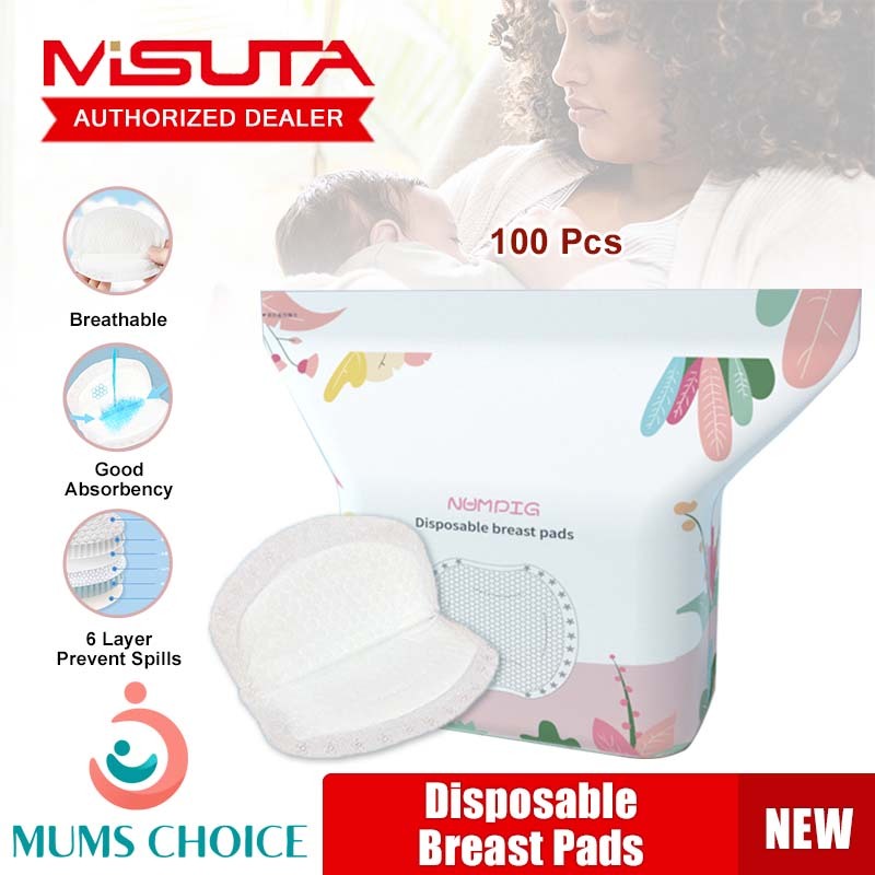 Misuta Namdig Disposable Breast Pads 100 Pcs | Shopee Singapore