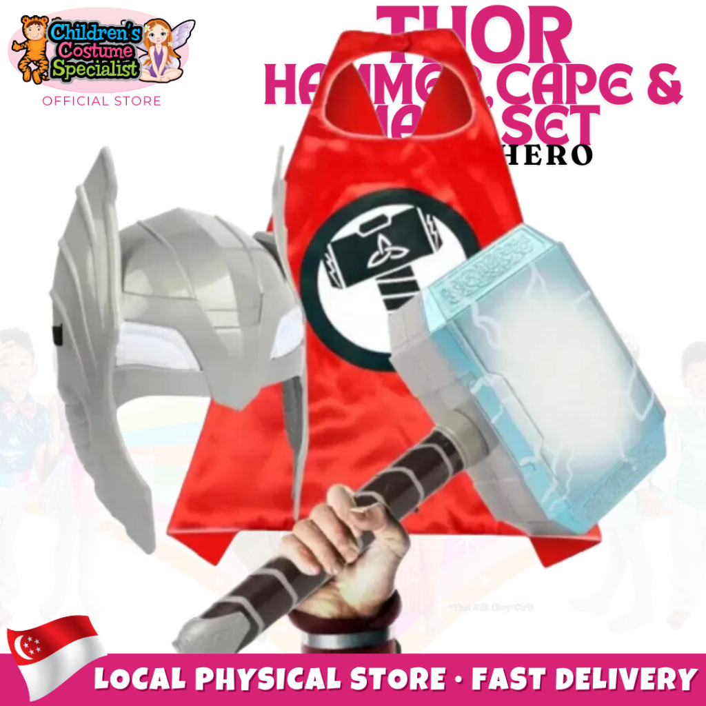 Thor Pretend Play Accessories Role Play Toy, Weapon Accessory Inspired ...
