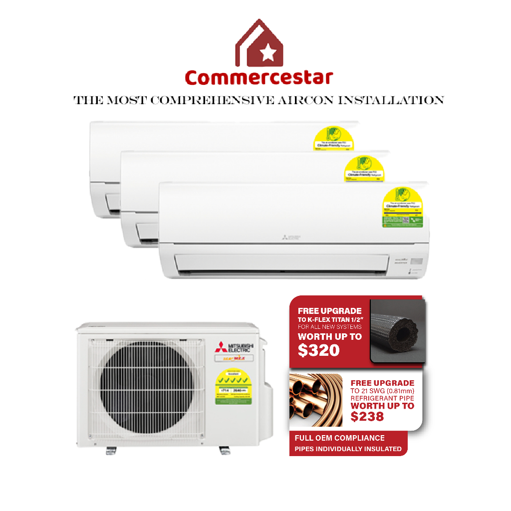 MITSUBISHI ELECTRIC STARMEX R32 NEW SYSTEM 3 (INSTALLATION INCLUDED ...