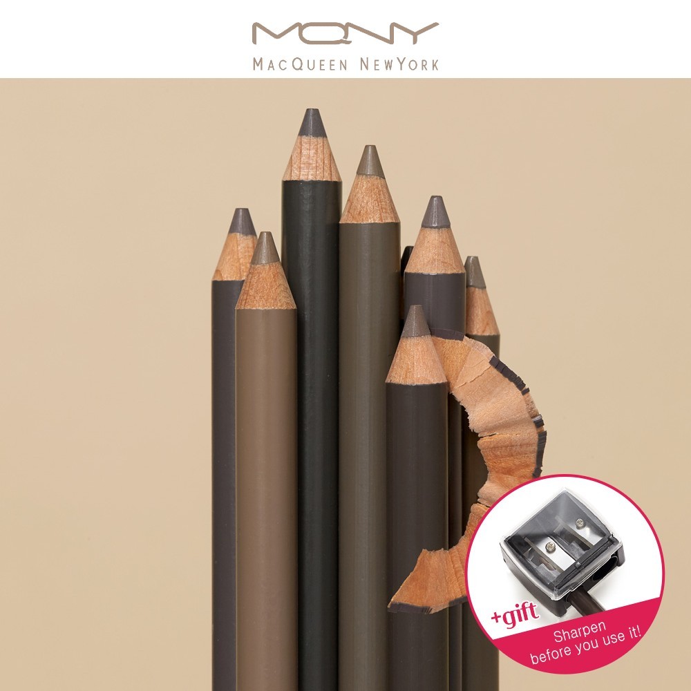 [MQNY] MACQUEEN NEWYORK My Strong Eyebrow Pencil Hard Powder 6 colors ...