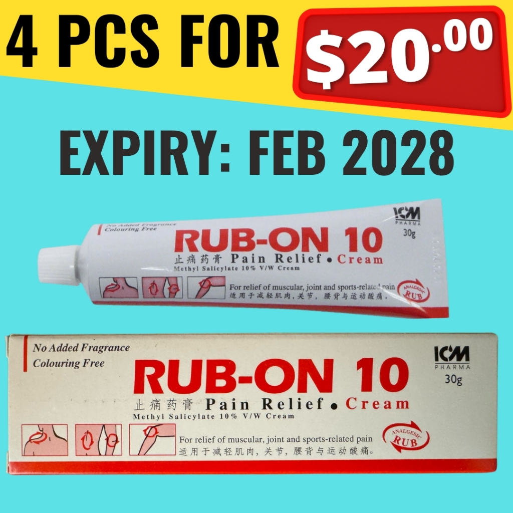 Rub On Cream Muscle Joint Pain 30g Rheumatic Tiger Balm Voren Bengay ...