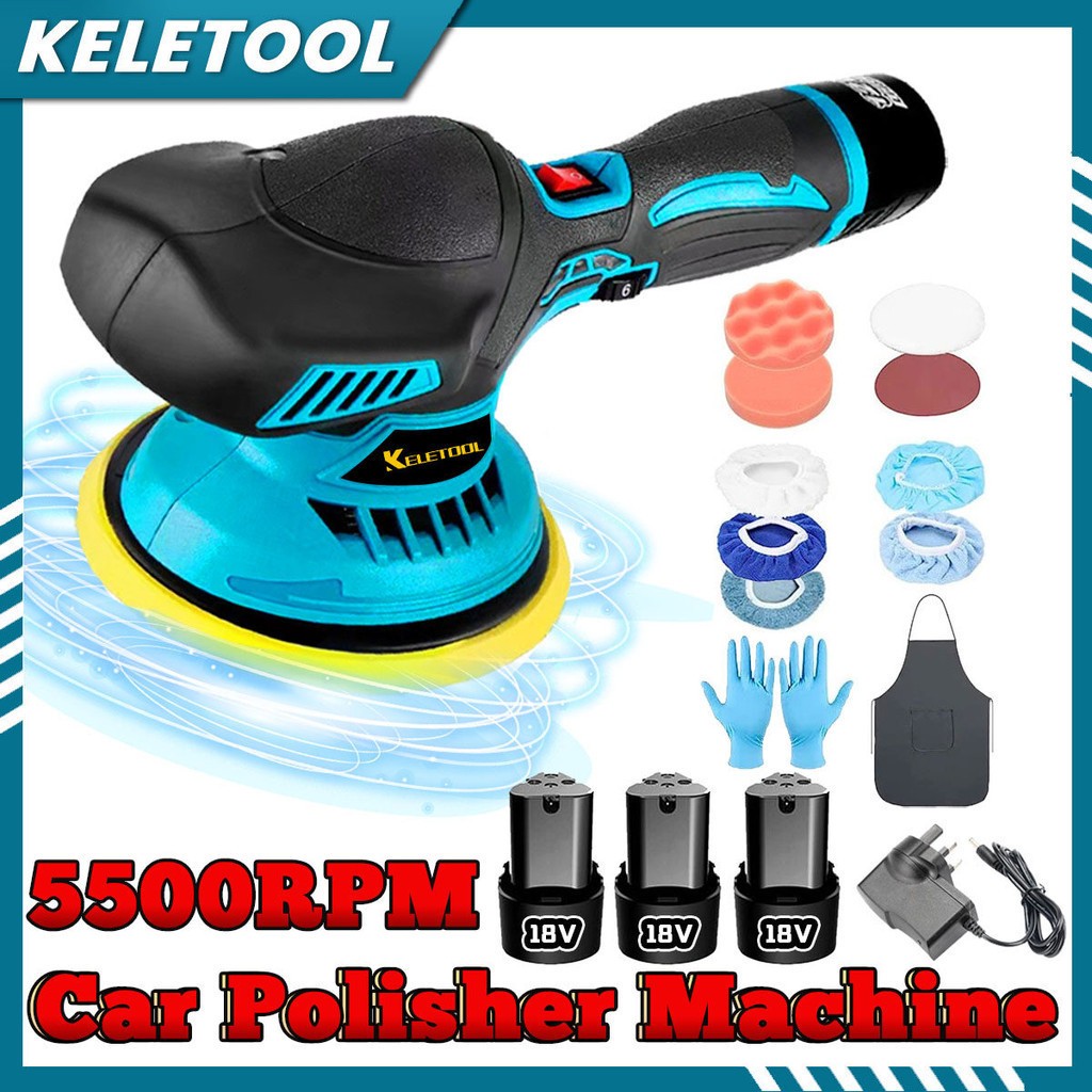 Auto Polish Waxing Machine Cordless Car Polisher Electric Polishing Wax ...