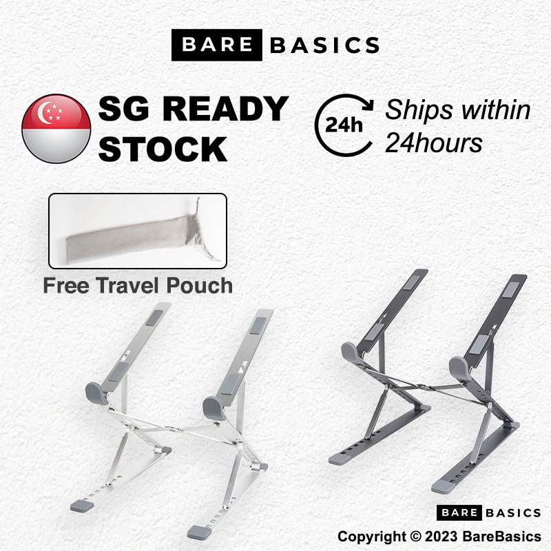 [SG Stock] Laptop Stand Aluminum Adjustable Portable Ergonomic Compact ...